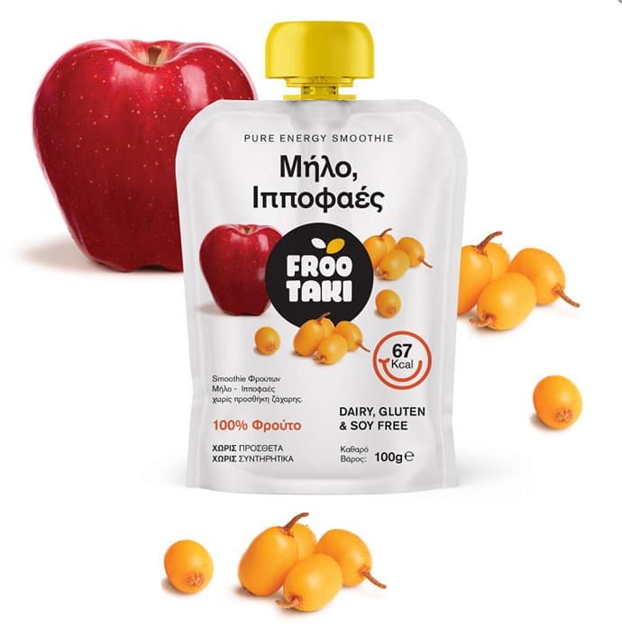 SMOOTHIE ΜΗΛΟ,ΙΠΠΟΦΑΕΣ FROOTAKI 100gr - E-BIOS | Εκλεκτά προϊόντα ...
